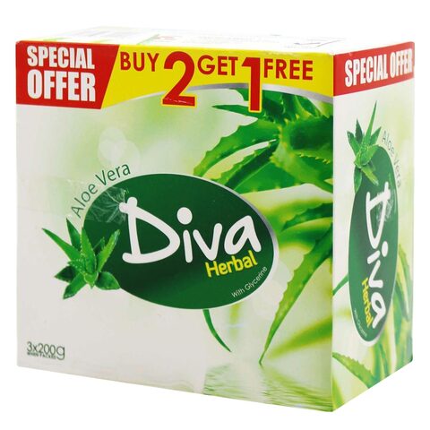 Buy Diva Soap Aloe Vera Value Pack 200G Online - Carrefour Kenya