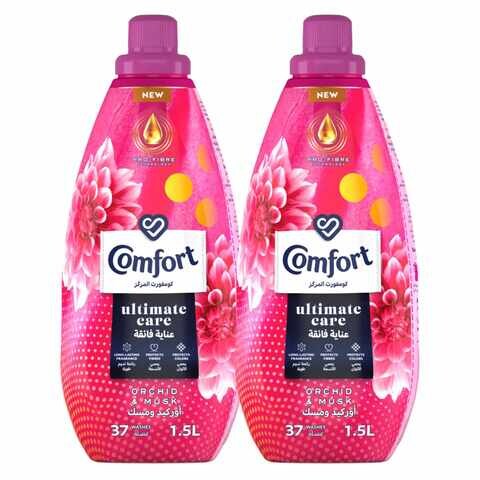 Comfort Concentrated Fabric Softener Orchid Musk 1.5L Pack of 2 price in UAE | Carrefour UAE ...
