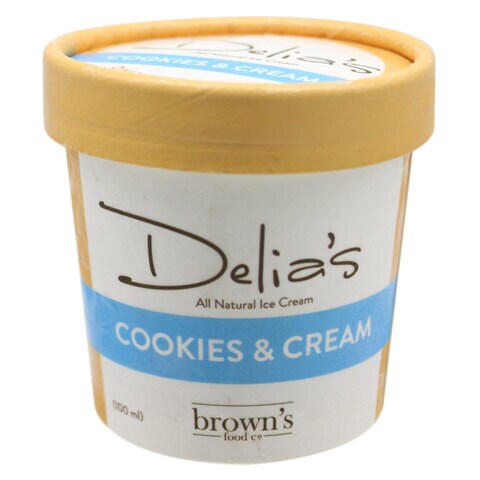 Buy Delia's Cookies And Cream All Nature Ice Cream 100ml Online ...