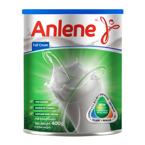 Anlene Full Cream Milk Powder 400g price in Saudi Arabia | Carrefour ...