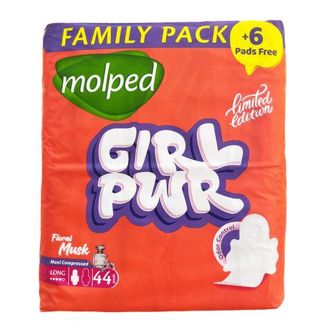 Molped Extra Hygiene Sanitary Pad - Long - 44 Pads Online | Carrefour Egypt