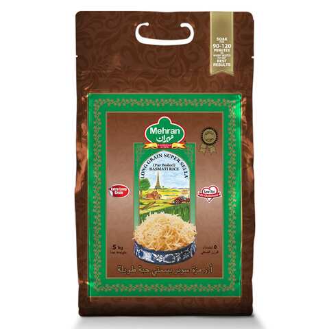 Mehran Long Grain Super Sella Basmati Rice 5kg price in UAE | Carrefour ...