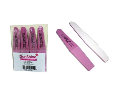 Sunshine Nail Buffer Pink 100/120/180 Grit 40pcs/pack price in UAE ...