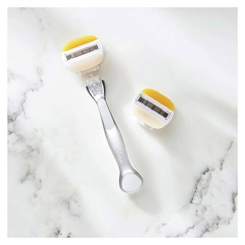 Gillette Venus Comfort Glide Coconut Women's Razor Handle with 2 Blade ...