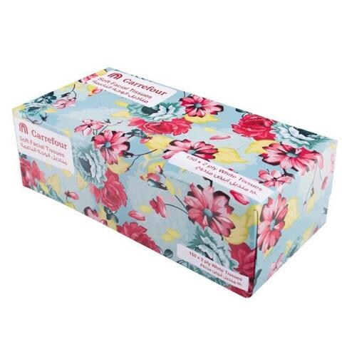 Carrefour soft facial tissues 150 x 2 ply white tissues price in Saudi ...