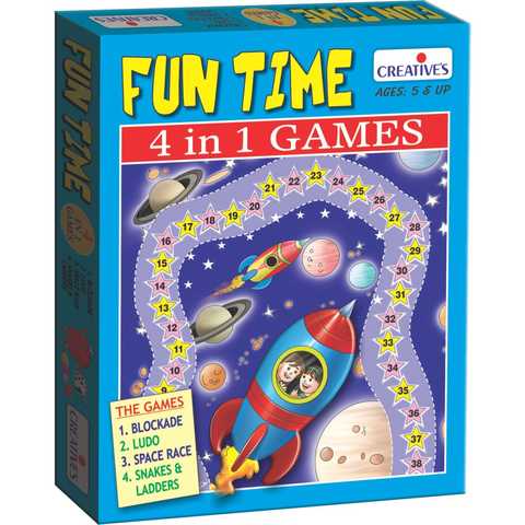 Creatives Fun Time 4-In-1 Board Game CRE0800 Multicolour price in UAE ...