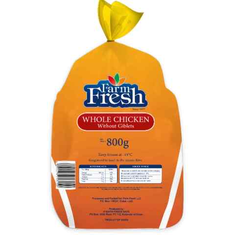 Farm Fresh Whole Chicken 800g price in UAE | Carrefour UAE ...