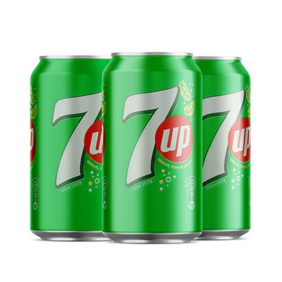 Buy 7Up Soft Drink Can 330ML X4 Online - Shop Beverages on Carrefour ...