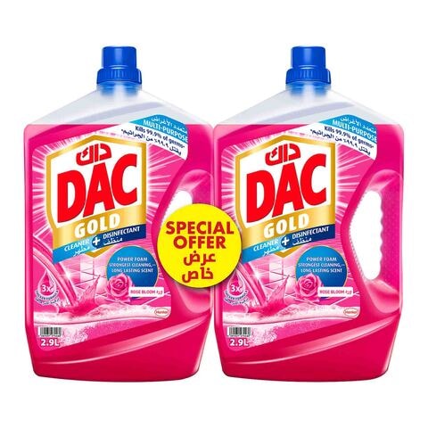 DAC Gold Rose Bloom Multi-Purpose Disinfectant Floor Cleaner Pink 2.9L ...