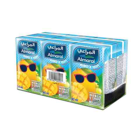 Almarai Mango And Grape Juice 140ml Pack of 6 price in UAE | Carrefour ...