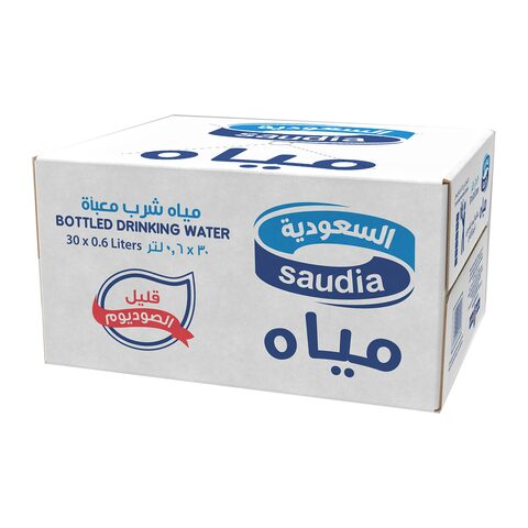 Saudia Bottled Drinking Water Low Sodium 600ml 30 price in Saudi Arabia ...