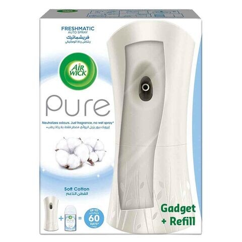 Air Wick Freshmatic Pure Soft Cotton Automatic Air Freshener Spray Kit ...