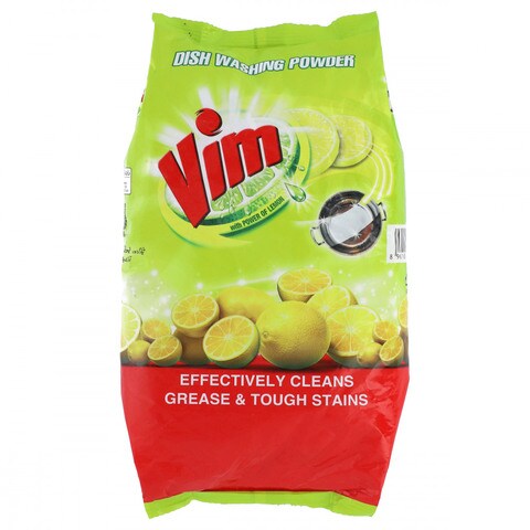Vim Dishwashing Powder Polybag Lemon 790g