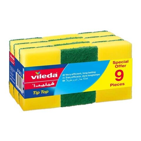 Vileda Tip Top Scourer Sponge 9 PCS price in UAE | Carrefour UAE ...