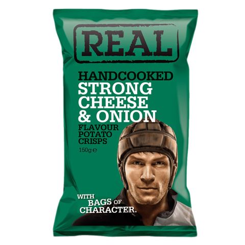 Real Handcooked Strong Cheese And Onion Potato Crisps 150g price in UAE ...