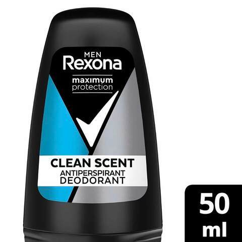 Rexona Maximum Protection Clean Scent Antiperspirant Roll-On Clear 50ml ...