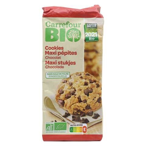 Carrefour Bio Maxi Chocolate Chip Cookies 184g price in UAE | Carrefour ...