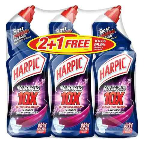 Harpic Power Plus 10X Lavender Toilet Cleaner 750ml Pack of 3 price in UAE | Carrefour UAE ...