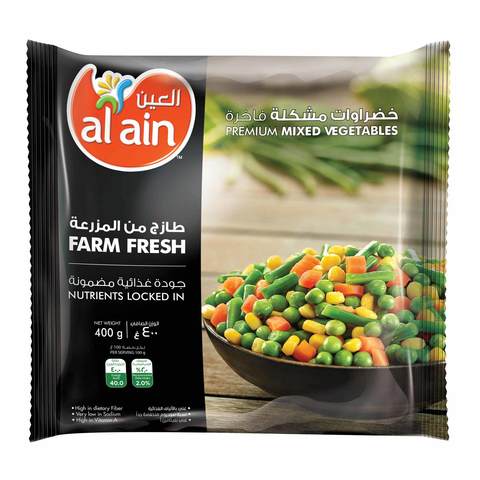 Al Ain Frozen Mix Vegetables 400g price in UAE | Carrefour UAE ...