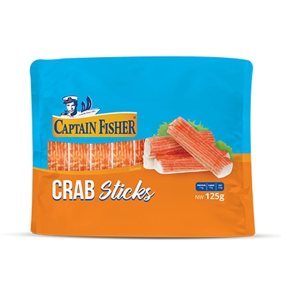 Buy Captain Fisher Crab Sticks Surimi 125GR Online - Shop Frozen Food ...