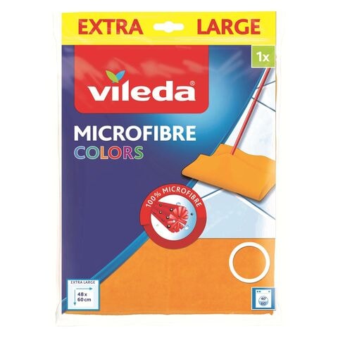 Vileda Microfibre Floor Cleaning Cloth XL Orange 48x60cm price in UAE ...
