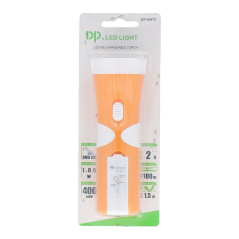 Buy DP Led Light Led Rechargeable Torch DP-9087C Online | Carrefour ...