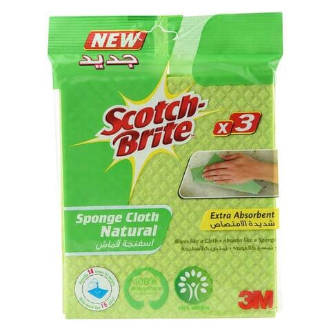 SCOTCH BRITE SPONGE CLOTH NATURALS price in Kuwait | Carrefour Kuwait ...