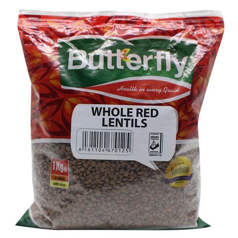 Buy Butterfly Whole Red Lentils 1Kg Online - Carrefour Kenya