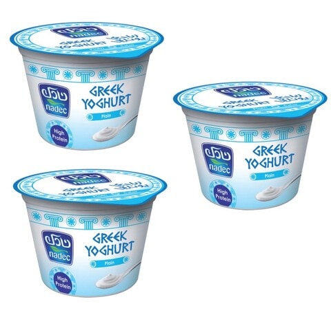 NADEC GREEK YOGHURT PLAIN 160G 2+1 price in Kuwait | Carrefour Kuwait ...