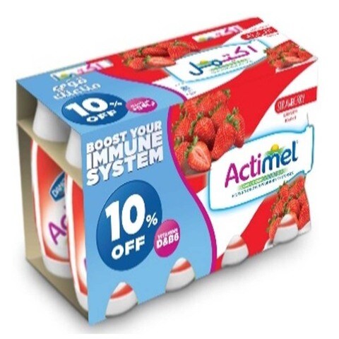 Actimel Strawberry Yogurt Drink 93ml x Pack of 8 price in Kuwait ...