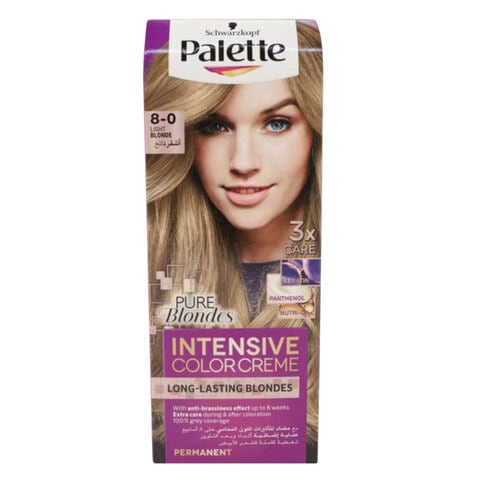 Palette Intensive Color Cream Hair Dye, Light Blonde - 8-0 price in ...