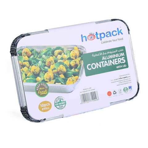 Hotpack aluminium containers 10 pieces price in Saudi Arabia ...
