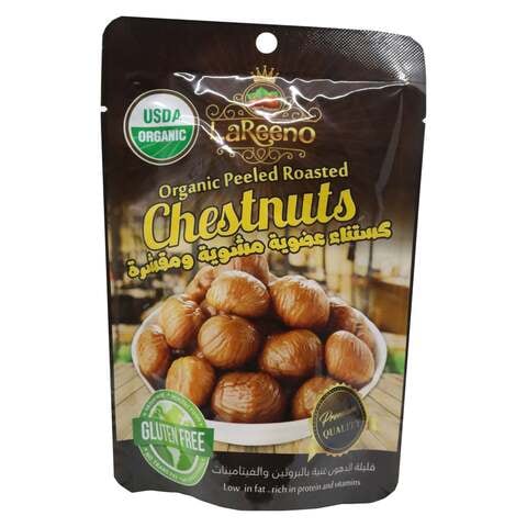Lareeno Organic Peeled Roasted Chestnuts 100g price in UAE | Carrefour ...