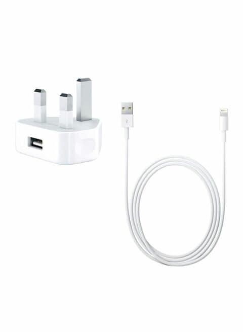 Iphone 6, 6Plus USB Power Adapter With Lightning To USB Cable (1 Meter ...