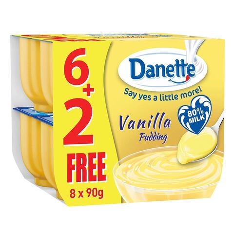 Danette Vanilla Pudding 90g x Pack of 8 10% Off price in Kuwait ...