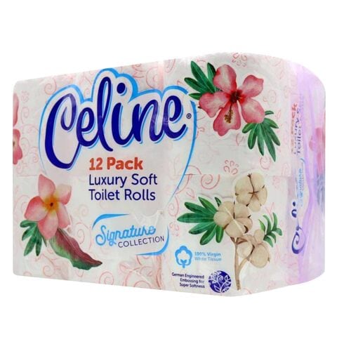 Buy Celine Signature Toilet Tissue Roll 12 Pack Online - Carrefour Kenya