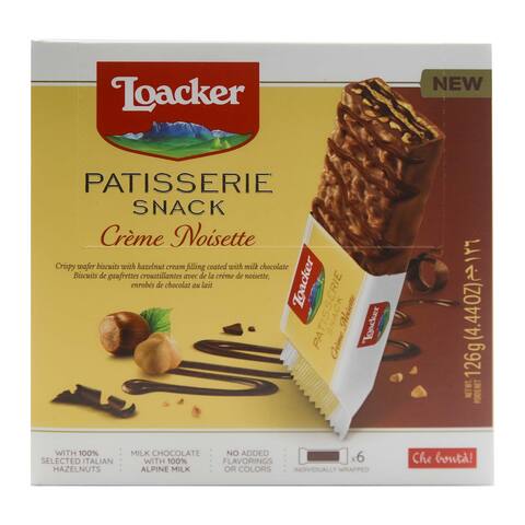 Loacker Patisserie Snack Creme Noisette Bar 21g Pack of 6 price in ...