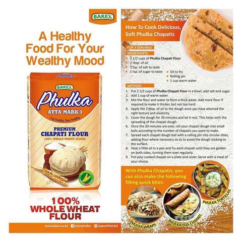 Buy Phulka Atta Mark I Premium Chapati Flour 10Kg Online - Carrefour Kenya