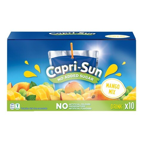 Capri-Sun No Added Sugar Mango Drink 200ml Pack of 10 price in UAE | Carrefour UAE | supermarket ...
