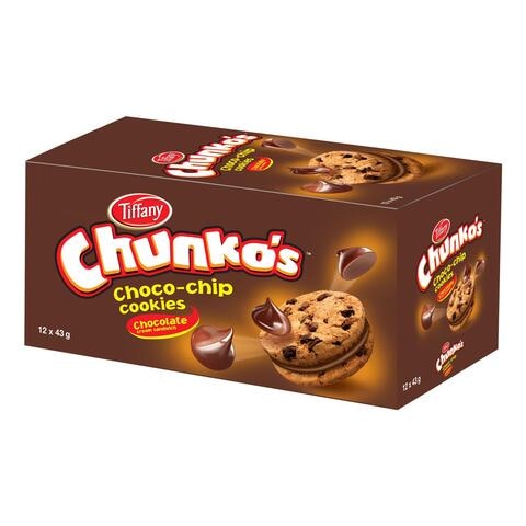 Tiffany Chunkos Choco Chip Cookies 43g Pack of 10 price in UAE ...
