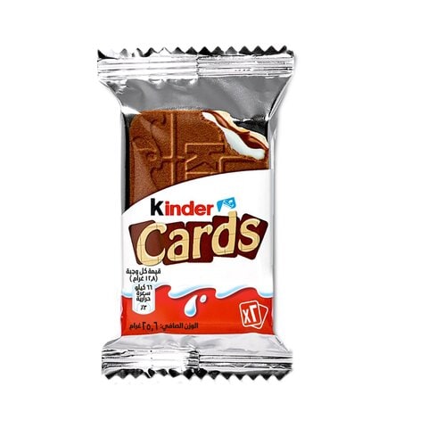 Kinder Chocolate Biscuit Cards T2 25.6G price in Kuwait | Carrefour ...