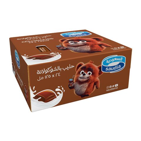 Saudia Chocolate Milk 125Ml 24 Pieces price in Saudi Arabia | Carrefour ...
