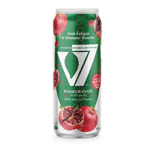 V7 Sparkling Drink - Pomegranate Flavor - 300ml Online | Carrefour Egypt