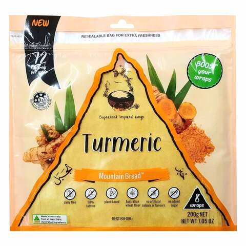 Mountain Bread Turmeric Wraps 200g price in Kuwait | Carrefour Kuwait ...