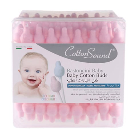 Cotton Sound Baby Swabs Pink 60 count price in UAE | Carrefour UAE ...