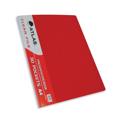 Atlas A4 Clear Book File with 30 Pockets Blue Online | Carrefour UAE