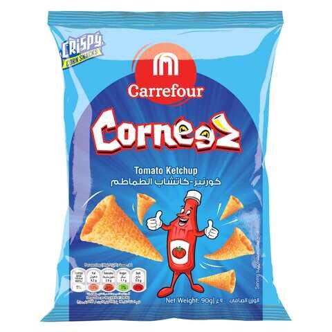 Carrefour Corneez Tomato Ketchup Flavoured Crispy Corn Snacks 90g price ...