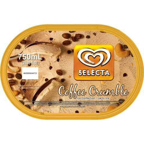 Selecta Coffee Crumble Ice Cream 750ml price in UAE | Carrefour UAE ...