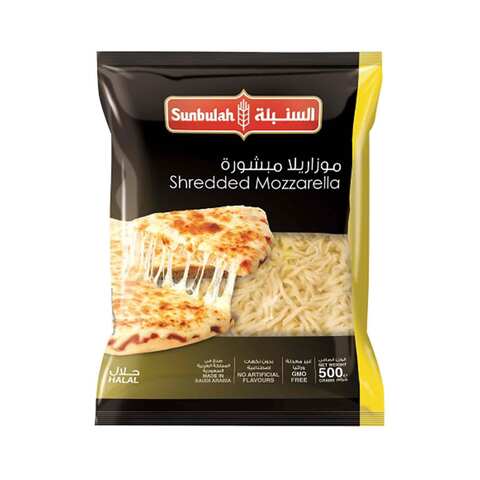 Sunbulah Shredded Mozzarella Cheese 500g price in Saudi Arabia ...