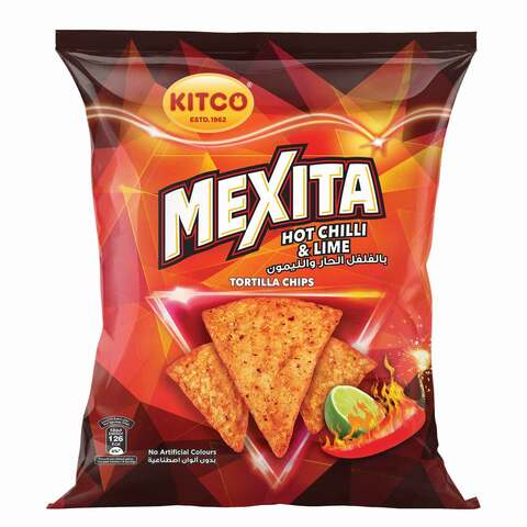 Kitco Mexita Hot Chilli And Lime Tortilla Chips 40g price in UAE ...